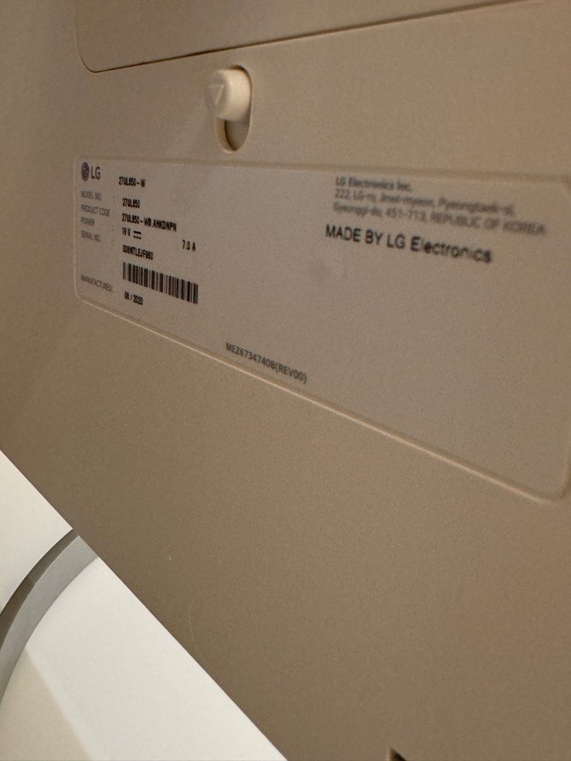 LG UL850-W 4K 27’ monitor wide screen (with usb C Charging), Computers ...