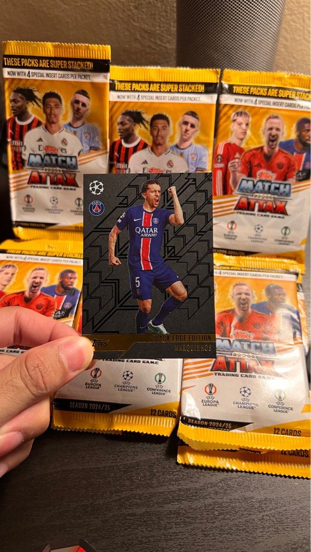 MATCH ATTAX 24/25 BLACK EDGE CARD, Hobbies & Toys, Toys & Games on ...