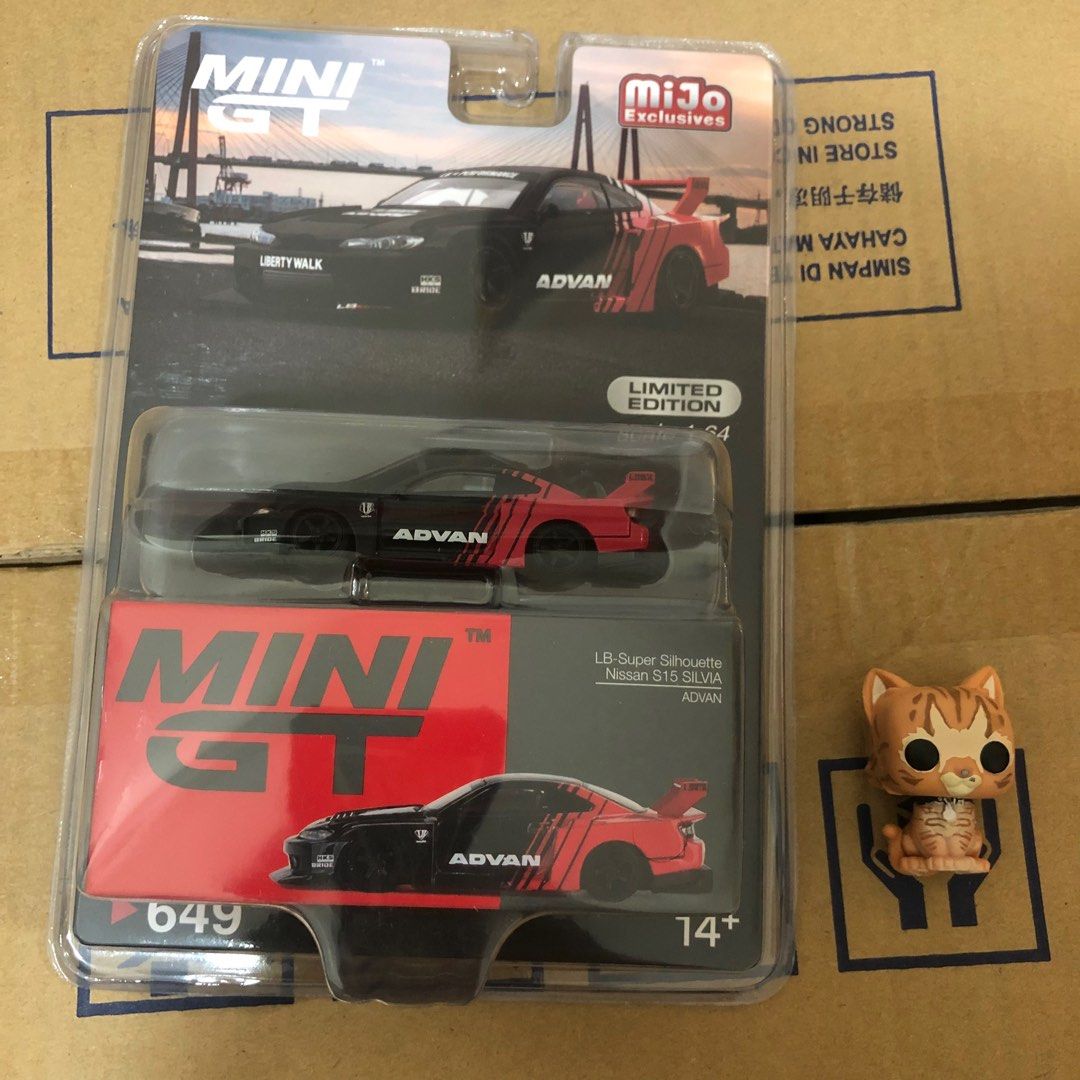 Mini GT Nissan silvia S15 ADVAN, Hobbies & Toys, Toys & Games on Carousell