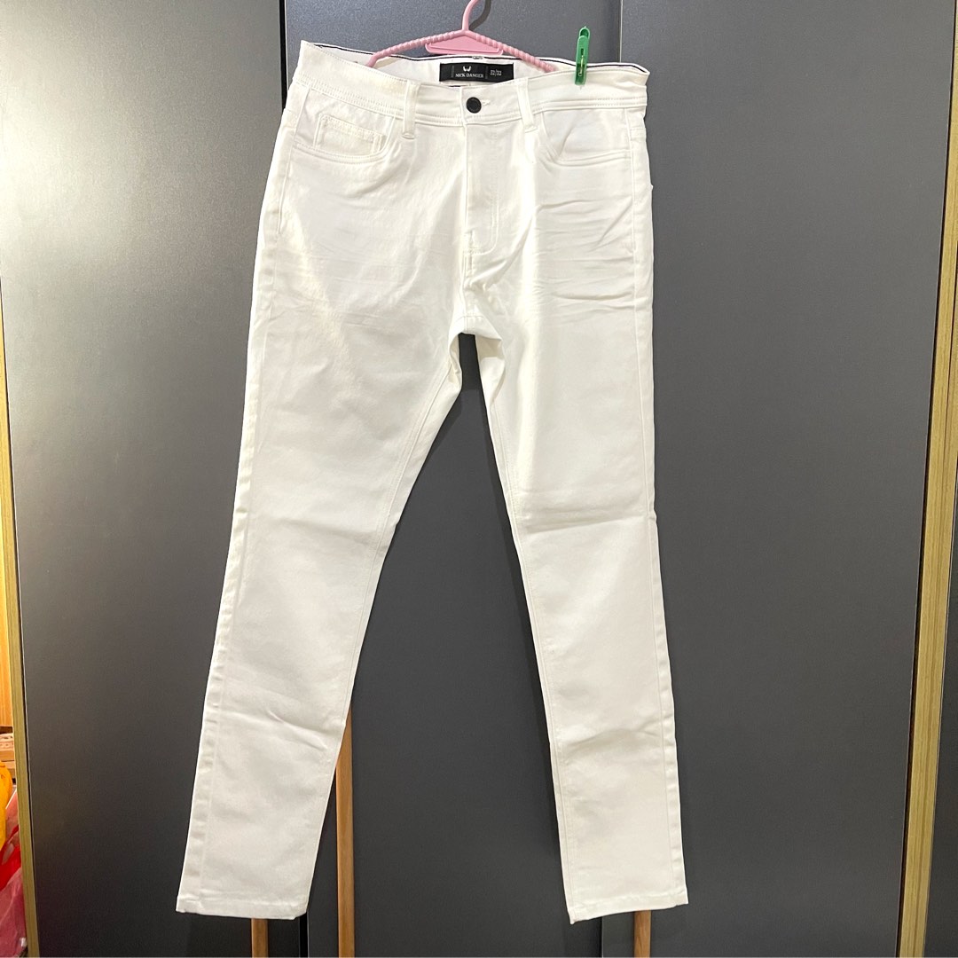 Nick Danger White Pants for Men 32/32, Men's Fashion, Bottoms, Jeans on ...