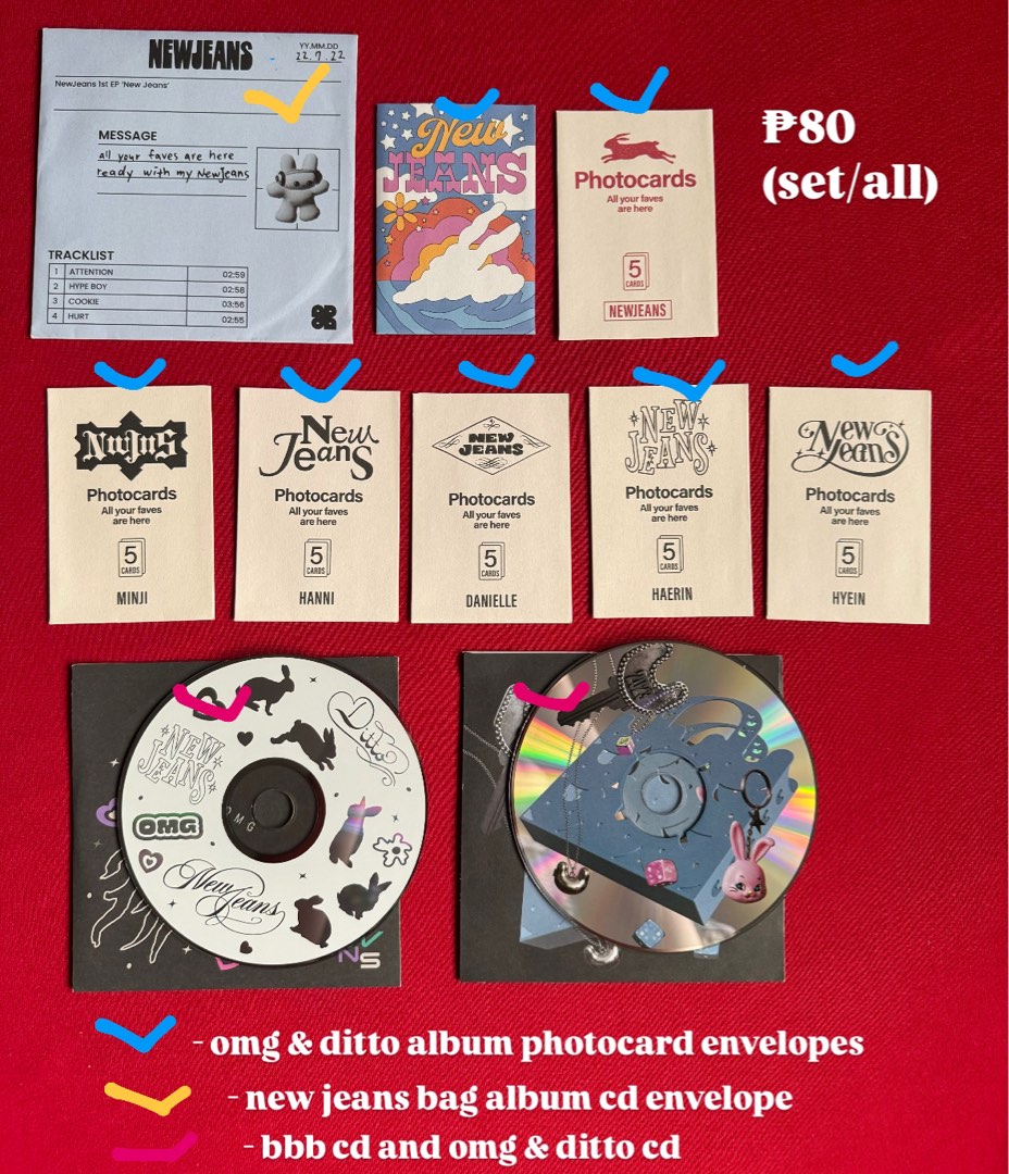 Original & Assorted New Jeans Items. Read pics for more info, Hobbies ...