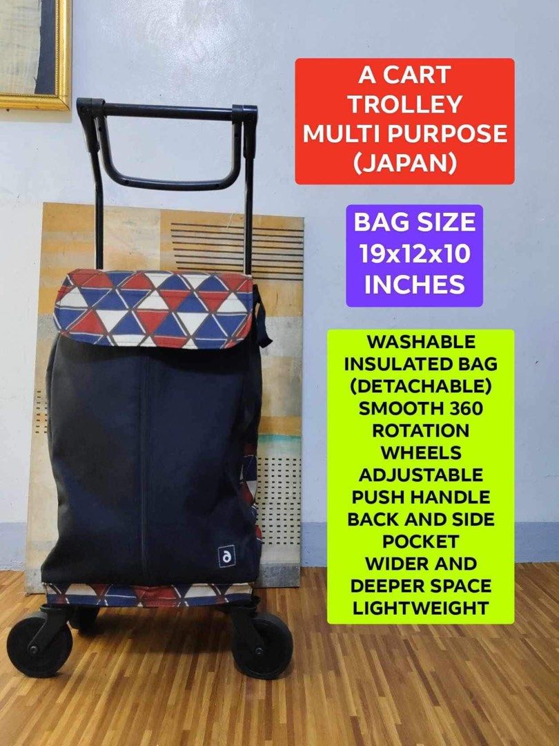 ORIGINAL A CART BRAND MADE IN JAPAN TROLLEY BAG MULTI PURPOSE, Hobbies ...