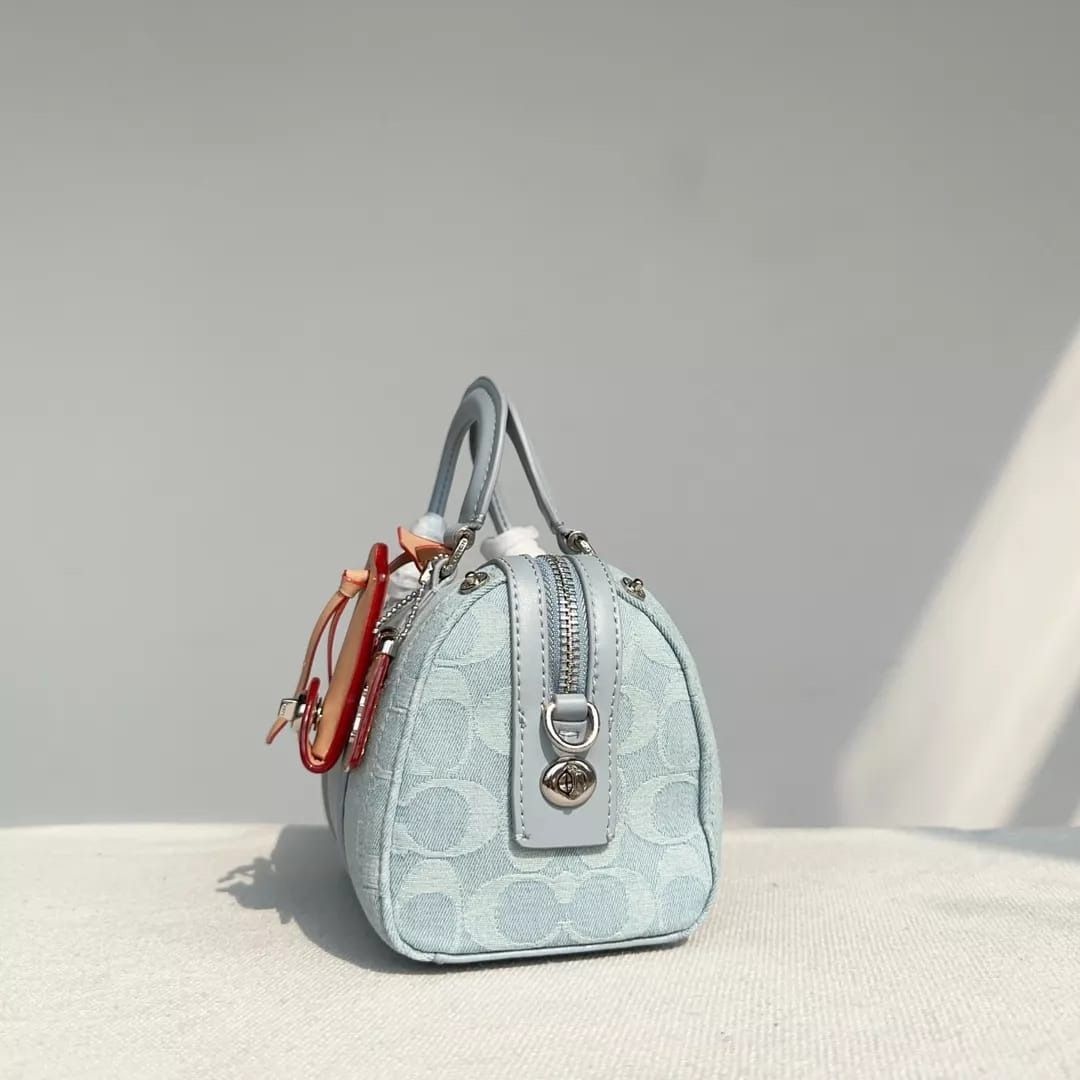 Original Coach Ruby Satchel 18 Limited Edition Light Denim Blue, Women ...