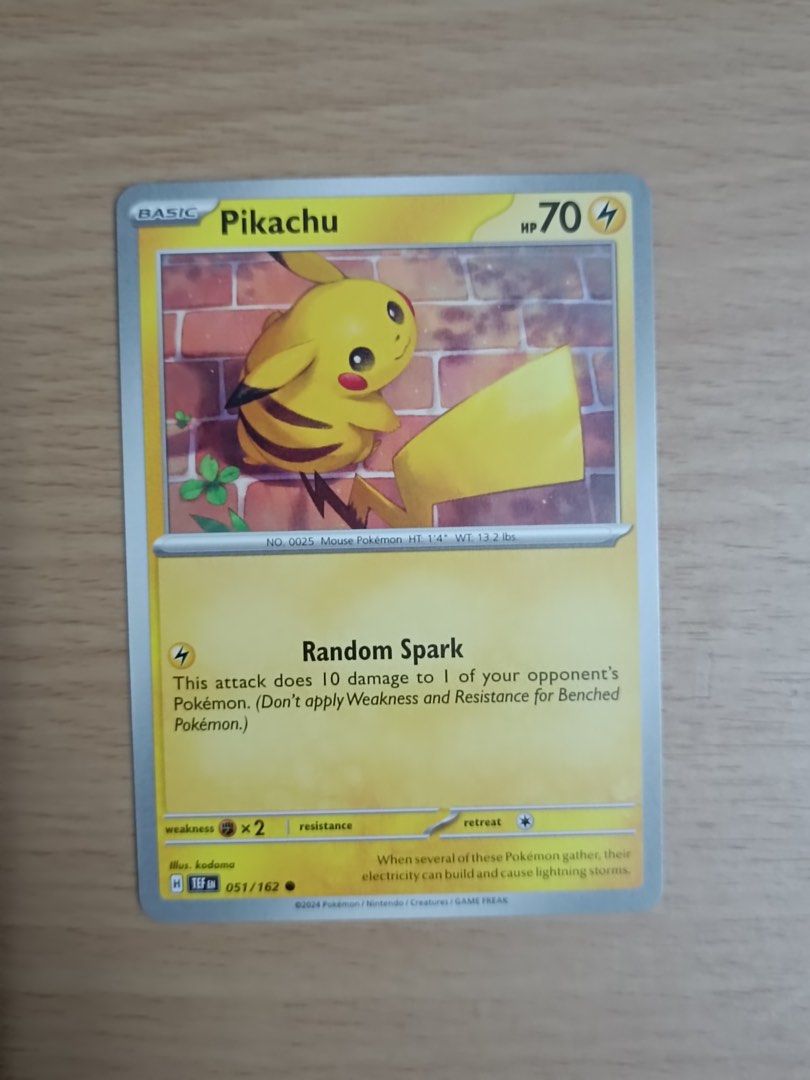 Original Pokemon TCG: Pikachu from SV151/ temporal forces (normal)y ...