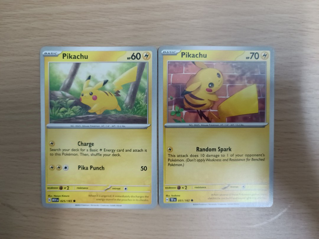 Original Pokemon TCG: Pikachu from SV151/ temporal forces (normal)y ...