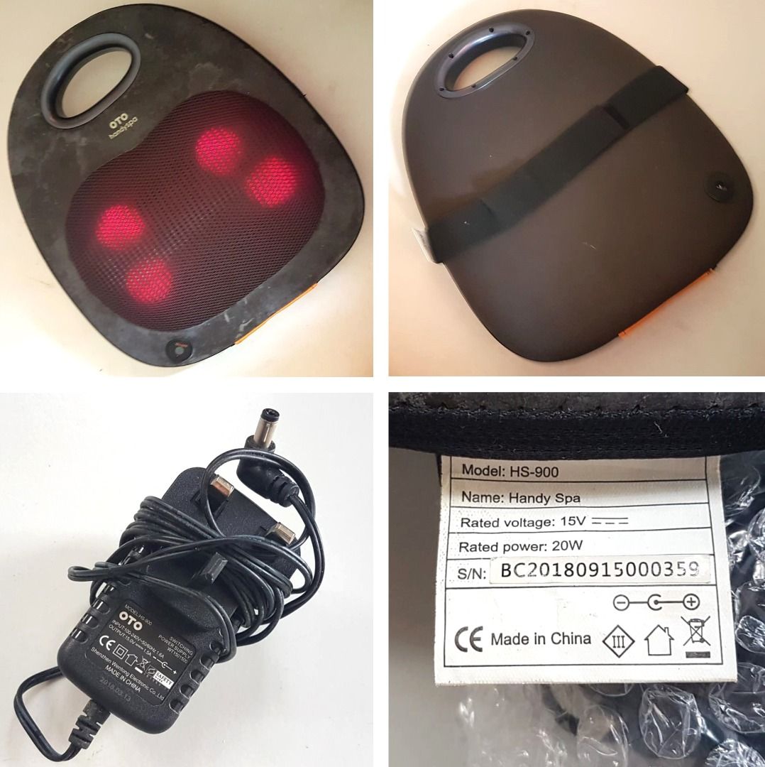 OTO Handy SPA, Wireless Back and Neck Massager, Model HS-900, Soothing ...