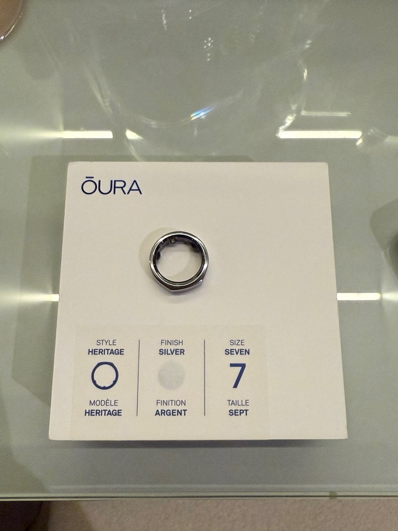 Oura Gen3 Smart Ring Heritage Silver US7, Mobile Phones & Gadgets ...