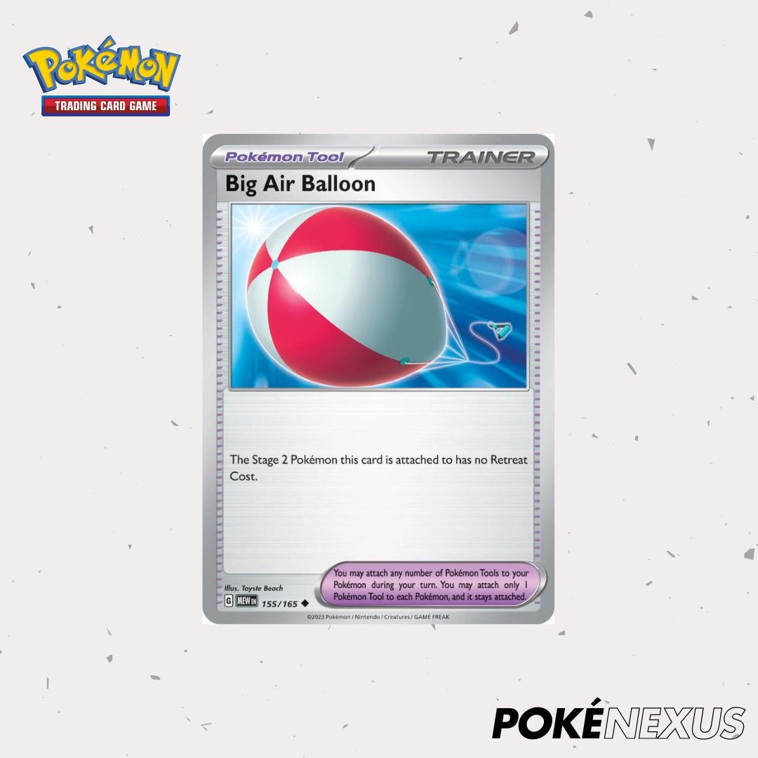 Pokemon Scarlet & Violet 151 - Big Air Balloon - 155/165 - Uncommon ...