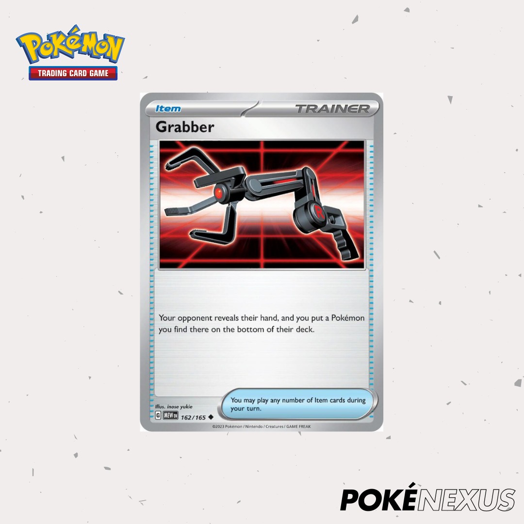 Pokemon Scarlet & Violet 151 - Grabber - 162/165 - Uncommon, Hobbies ...