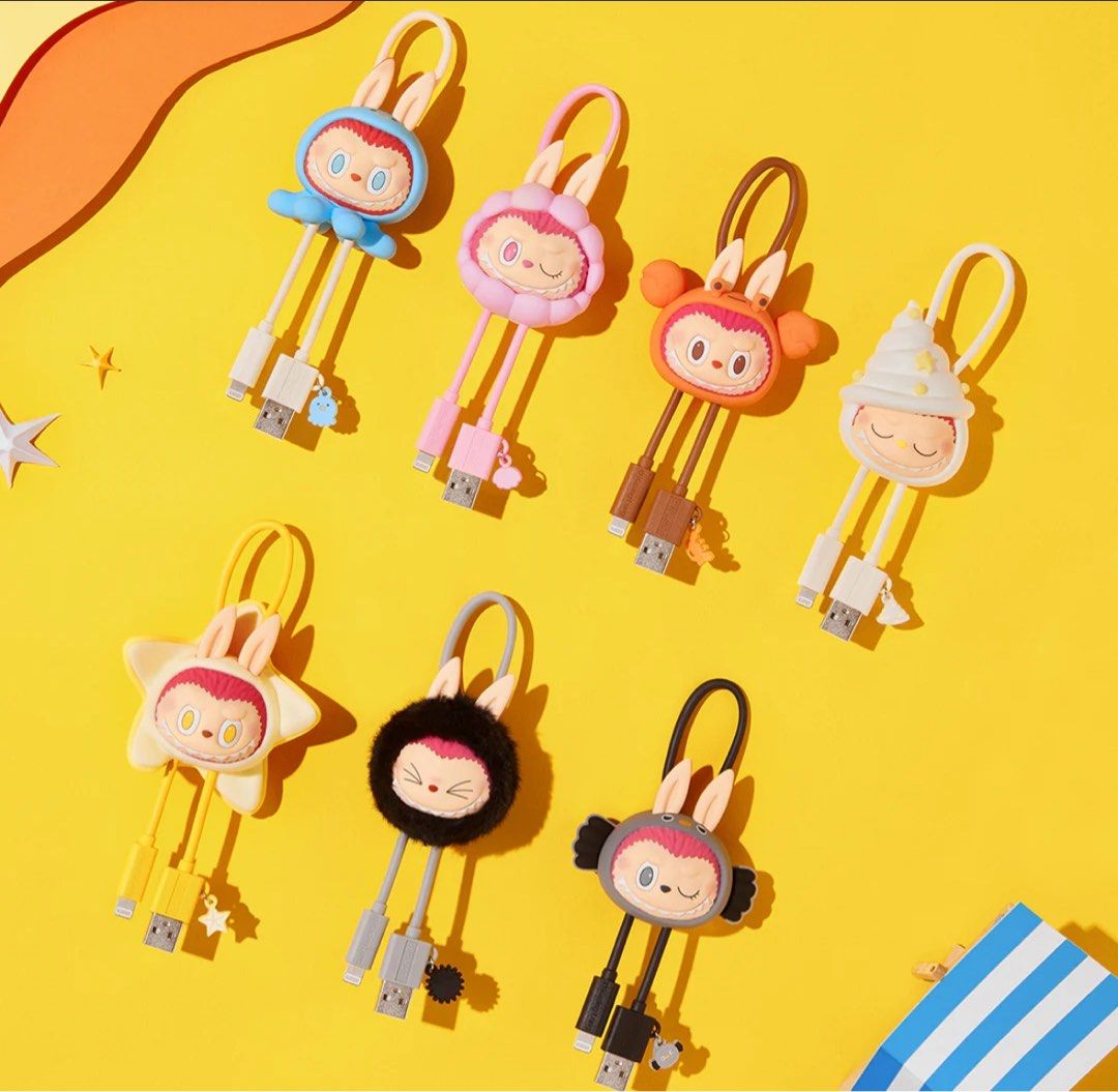 PopMark Labubu Drunk In Sea Phone Cable Blindbox, Women's Fashion ...