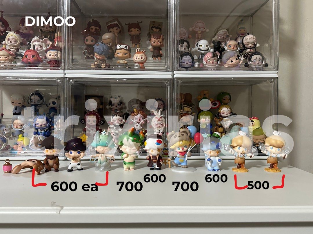 popmart dimoo labubu crybaby pucky kubo skullpanda molly, Hobbies ...