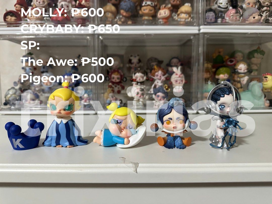 popmart dimoo labubu crybaby pucky kubo skullpanda molly, Hobbies ...