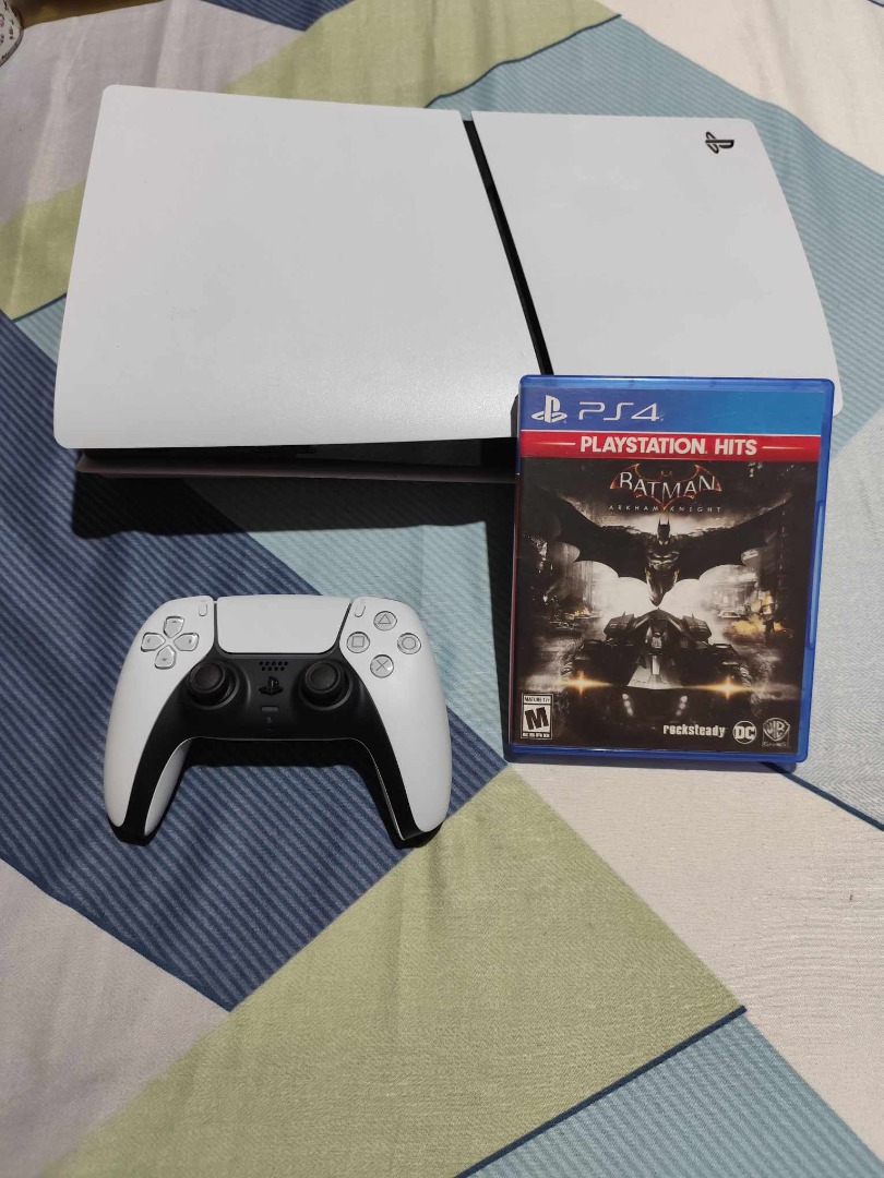 ps5 slim disc edition with batman game, Video Gaming, Video Game ...