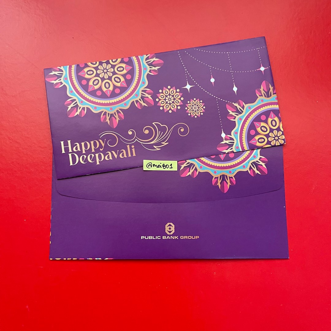 Public Bank Deepavali packet 2024 (2pc), Hobbies & Toys, Stationery ...
