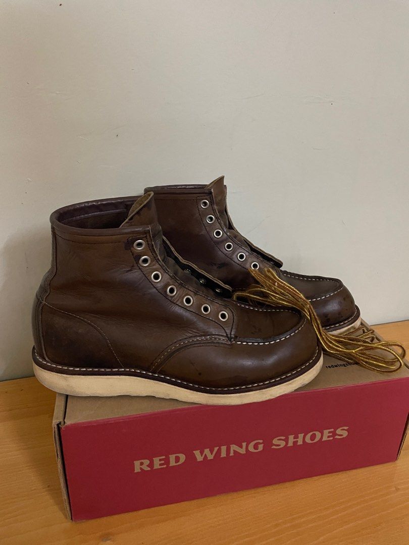 Red Wing moc toe, Men's Fashion, Footwear, Boots on Carousell
