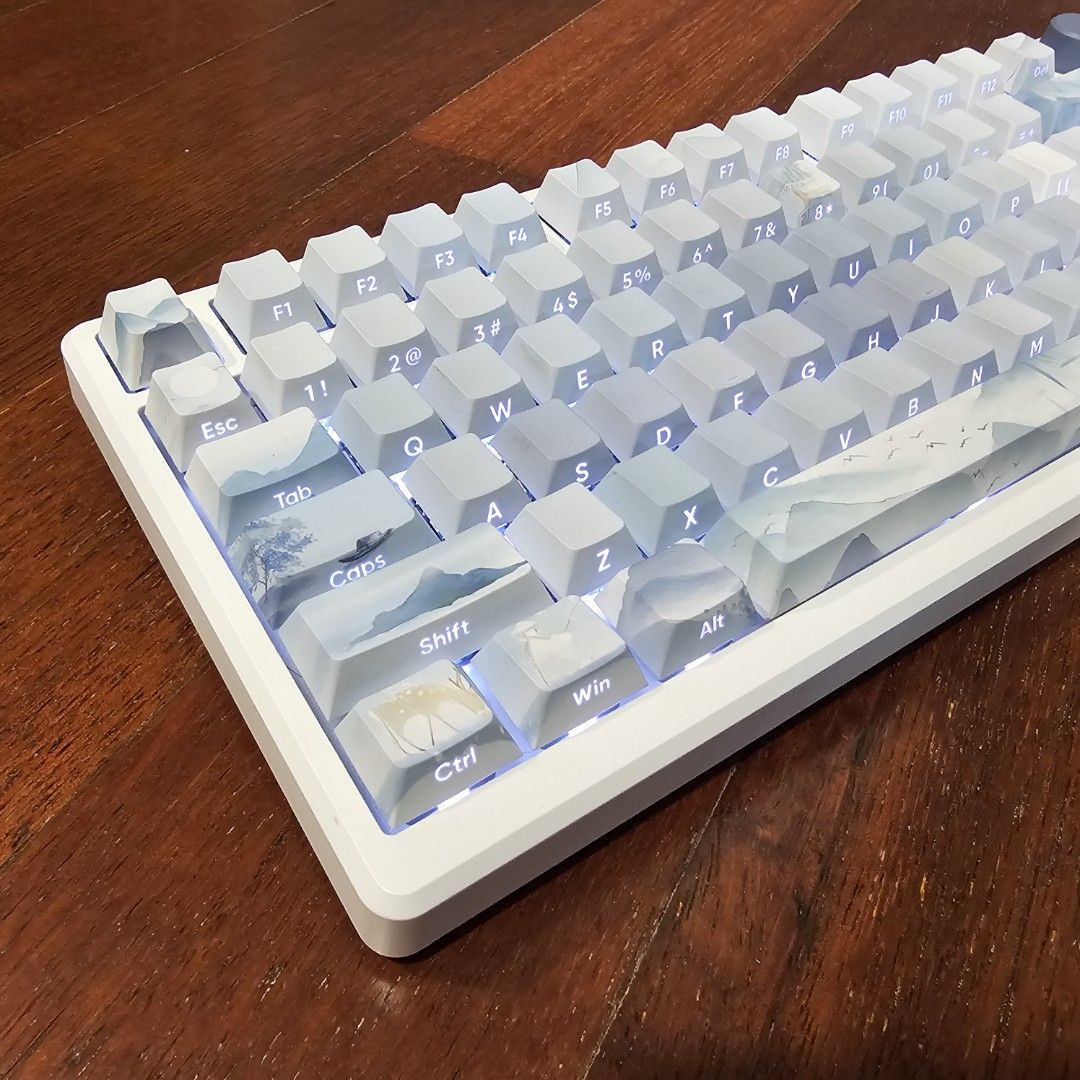 ROYAL KLUDGE RK M75 CUSTOM GAMING MECHANICAL KEYBOARD (75% MODDED TRI ...