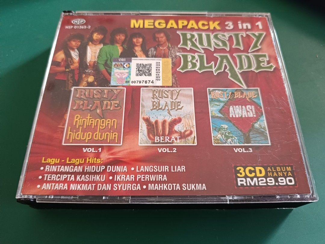 Rusty blade megapack 3 in 1 cd Excellent EX+, Hobbies & Toys, Music & Media, CDs & DVDs on Carousell