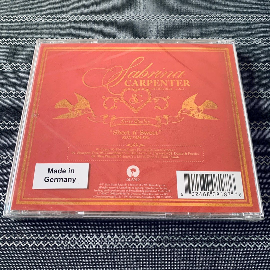 Sabrina Carpenter - Short N' Sweet (Alternate Cover) [Imported Edition ...