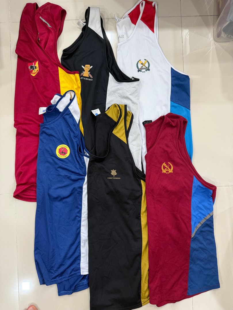 SAF ARMY PT KIT PE TEE OCS OFFICER CADET SCHOOL OFFICER COMBAT ENGINEER ...