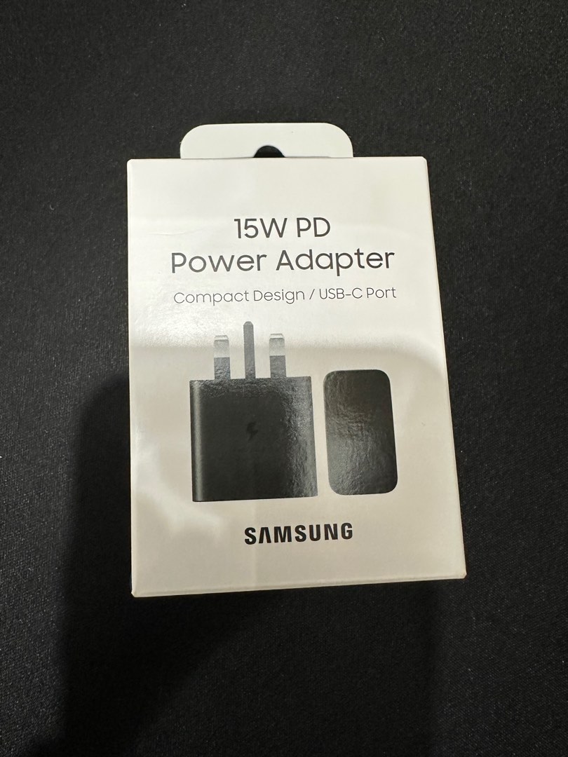 SAMSUNG 15W PD POWER ADAPTER (BLACK), Mobile Phones & Gadgets, Mobile & Gadget Accessories ...