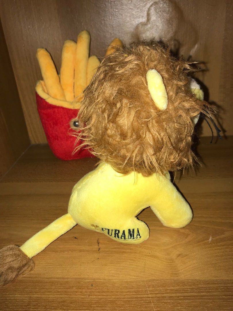 SET of plush , furama Singapore lion , hamster keychain , happy fries 3 ...