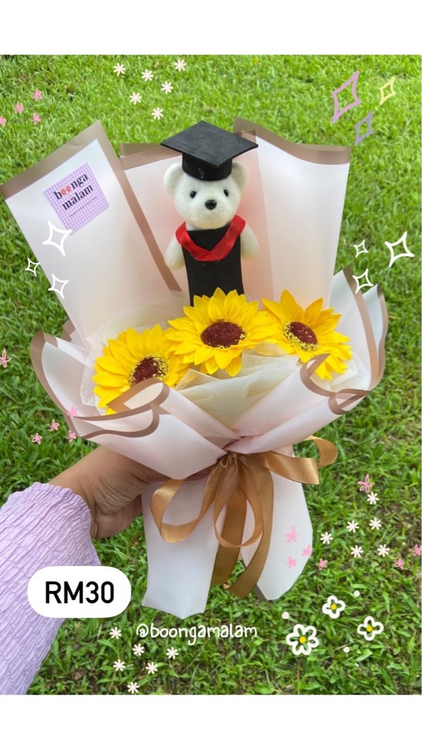 Soap Flower bouquet for graduation,birthday&anniversary, Hobbies & Toys ...