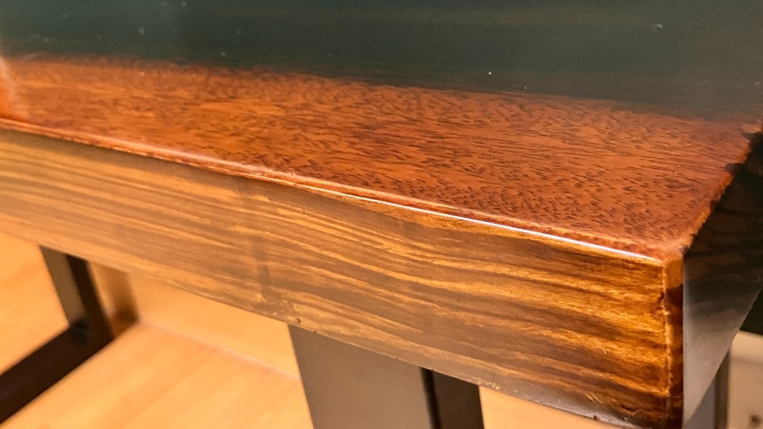 Solid Wood Slab Desk - Okan or Walnut - Not Tree/Teak, 傢俬＆家居, 傢俬, 桌子 ...