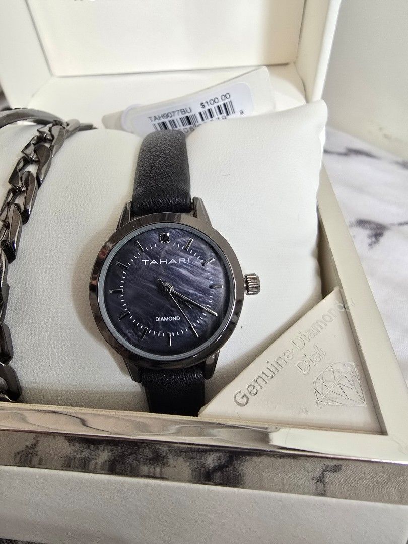 Tahari diamond watch, Luxury, Accessories on Carousell