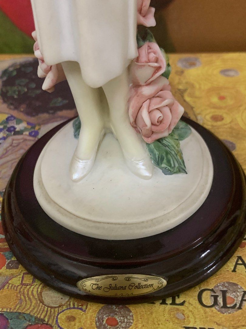 The Juliana Collection White Lady & Roses Vintage Figurine Ornament ...