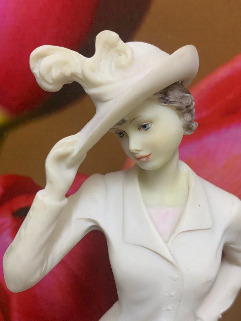 The Juliana Collection White Lady & Roses Vintage Figurine Ornament ...