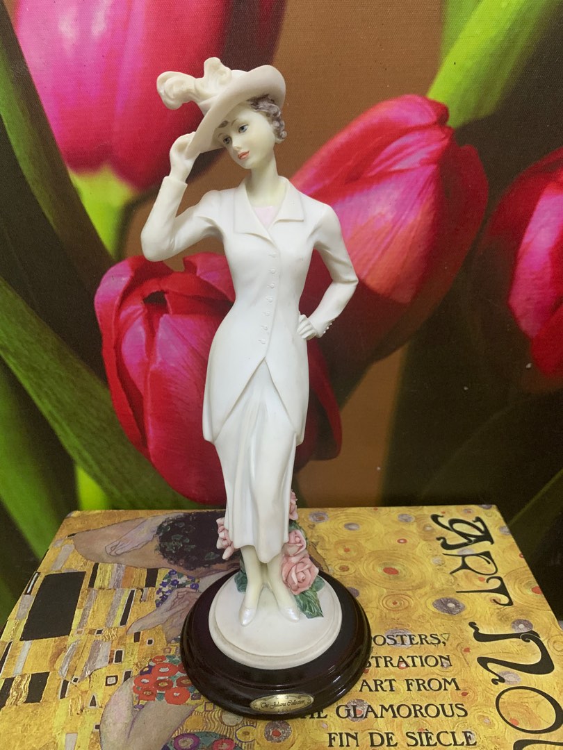 The Juliana Collection White Lady & Roses Vintage Figurine Ornament ...