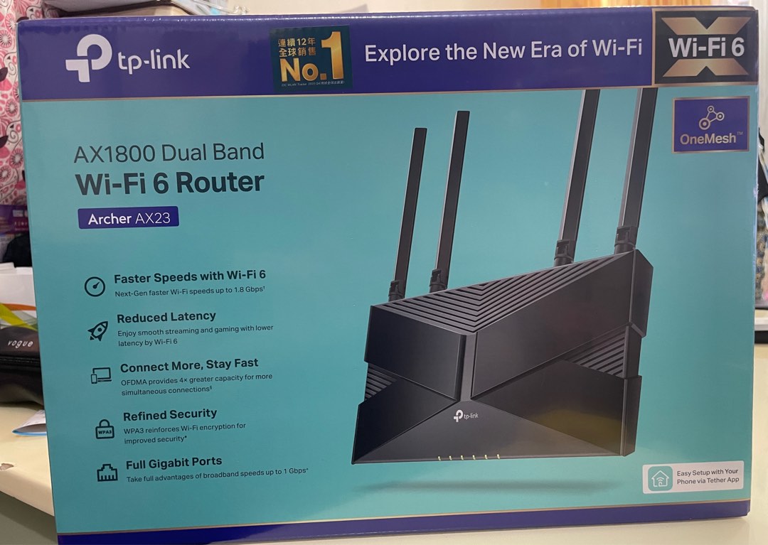 TP-link AX1800 Wifi6 Router Archer AX23, 電腦＆科技, 電腦周邊及配件, Wifi及上網相關產品 ...