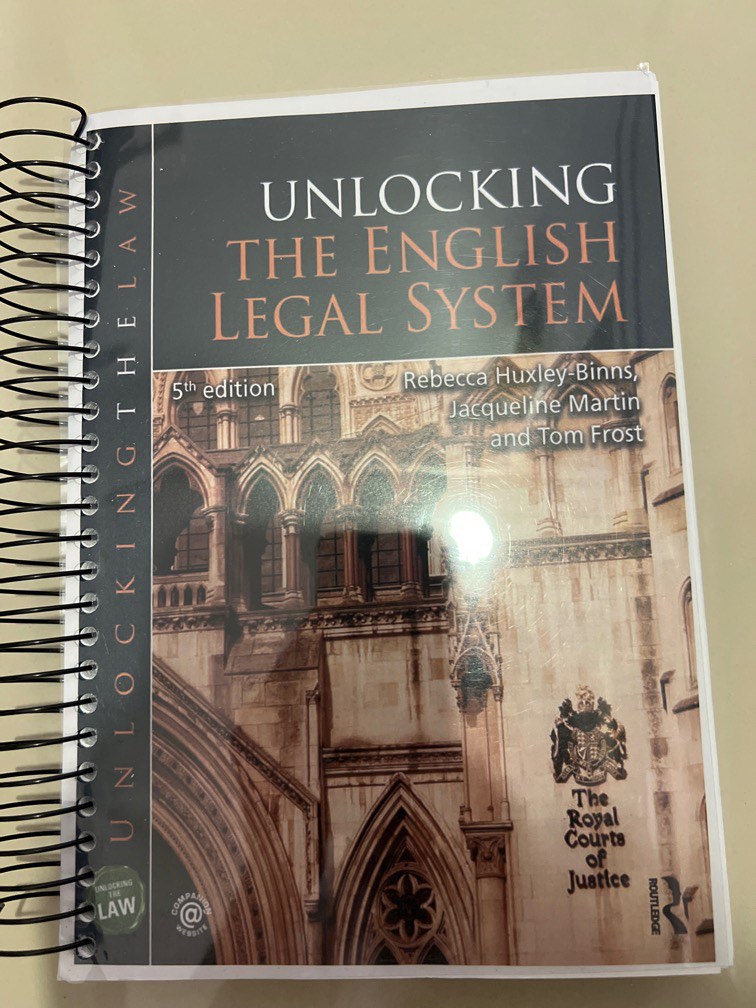 Unlocking The English Legal System, Hobbies & Toys, Books & Magazines ...
