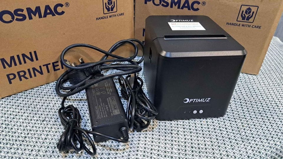 (used) optimuz rp80ii thermal receipt printer usb + lan autocut ...