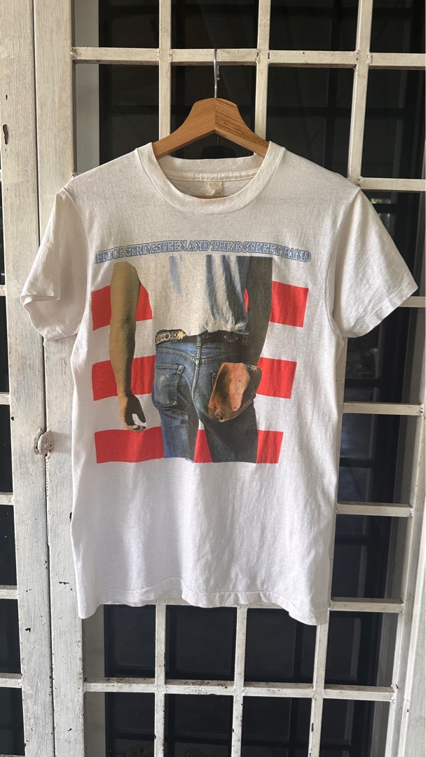 Vintage bruce springsteen band 1984, Men's Fashion, Tops & Sets ...