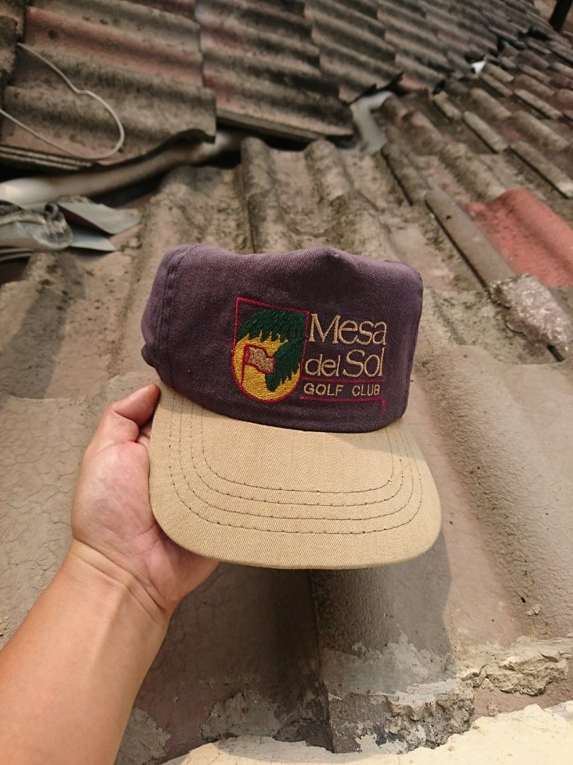 Vintage Golfer Cap Mesa Del Sol Golf Club 80s Made in Usa, Fesyen Pria ...