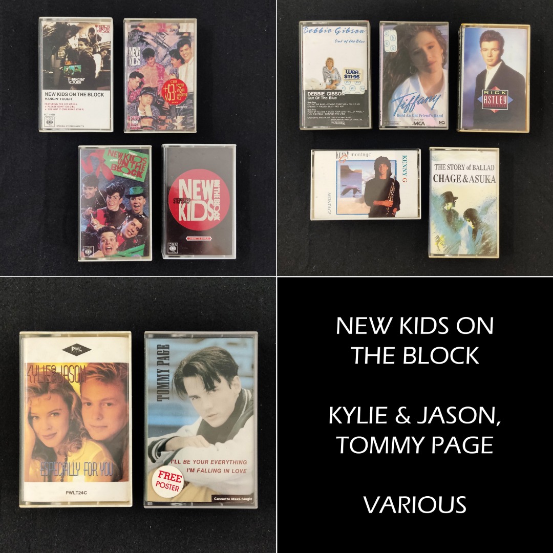 Vintage Original Cassettes / Kaset Tape --- NKOTB, Kylie, Astley ...