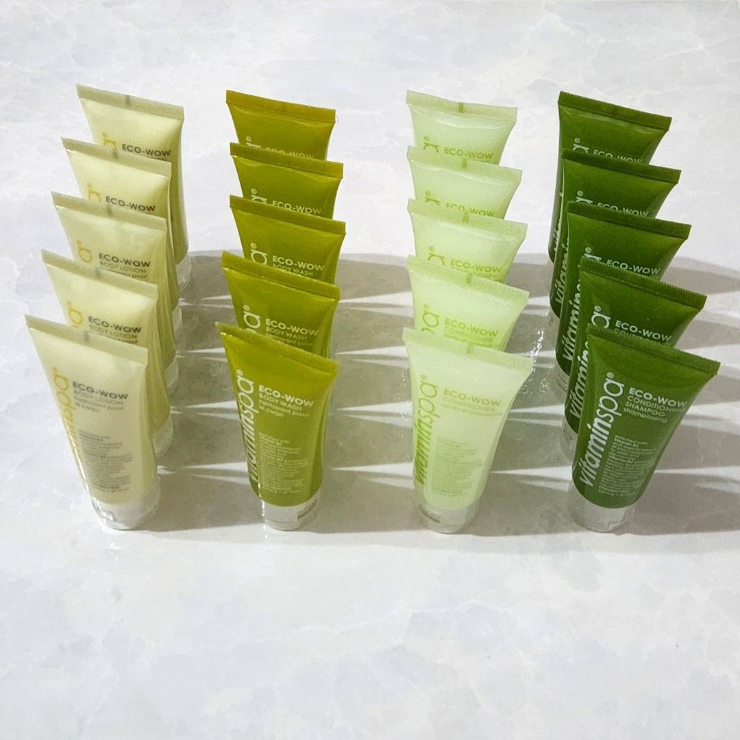 Vitaminspa Eco-wow Mini Body Lotion, Body Wash, Conditioning Shampoo ...