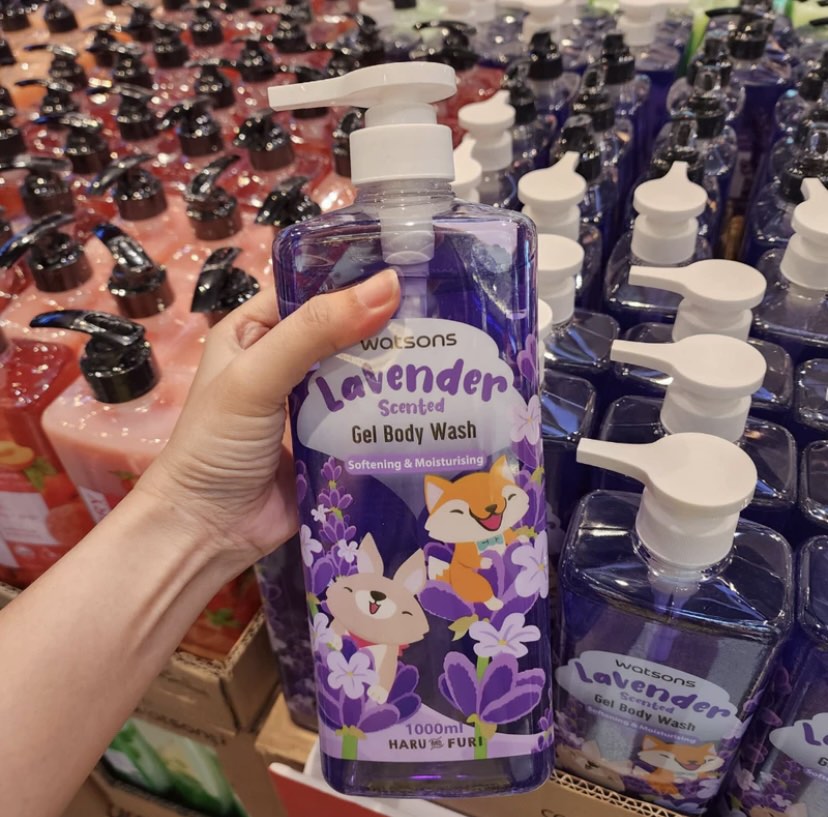 Watsons Gel Body Wash 1000ml | Scented Cream Body Wash 1L | Sabun Mandi ...