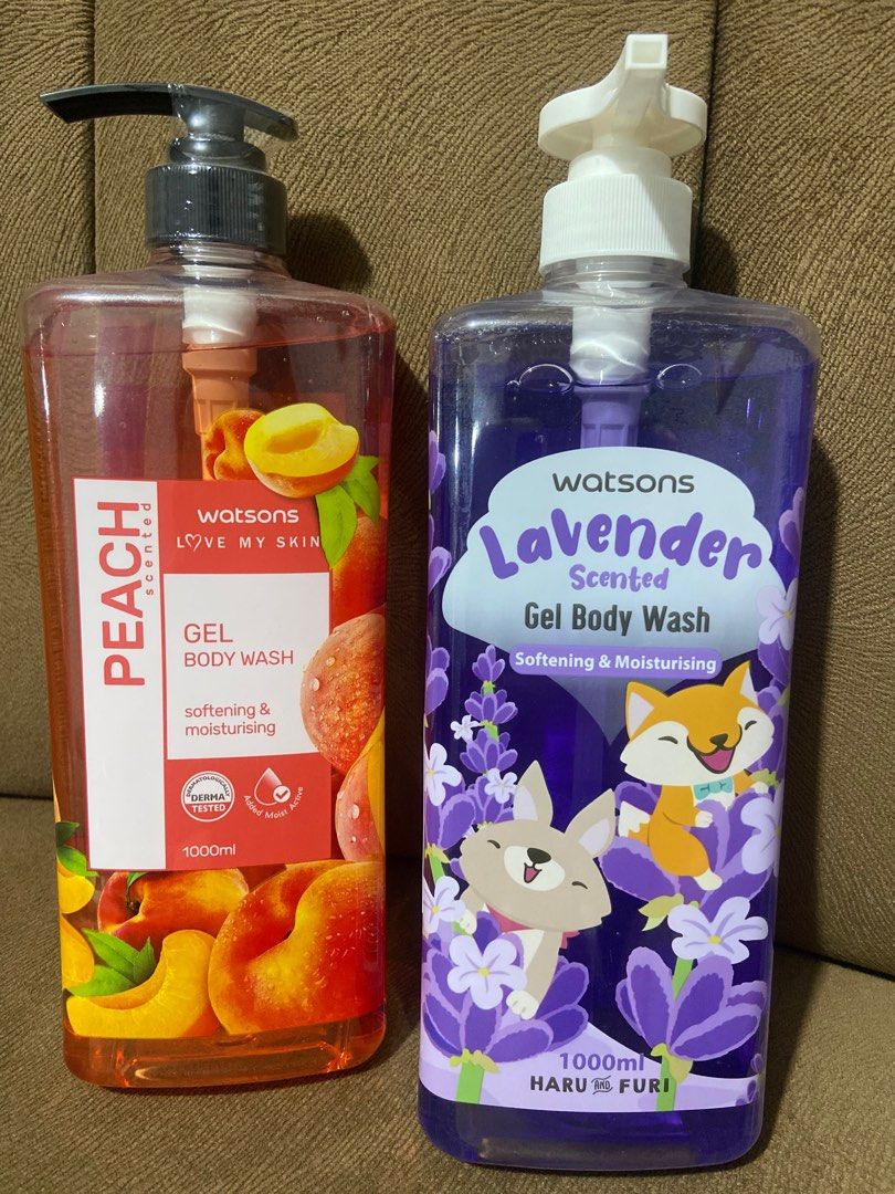 Watsons Gel Body Wash 1000ml | Scented Cream Body Wash 1L | Sabun Mandi ...