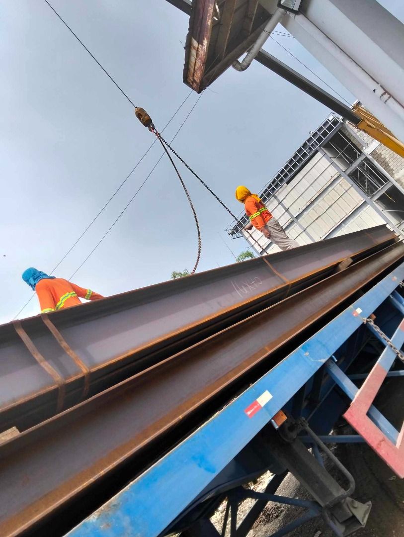 Wide Flange, I beam, H beam, Tubular, Angle, Ms plate, Steel decking ...