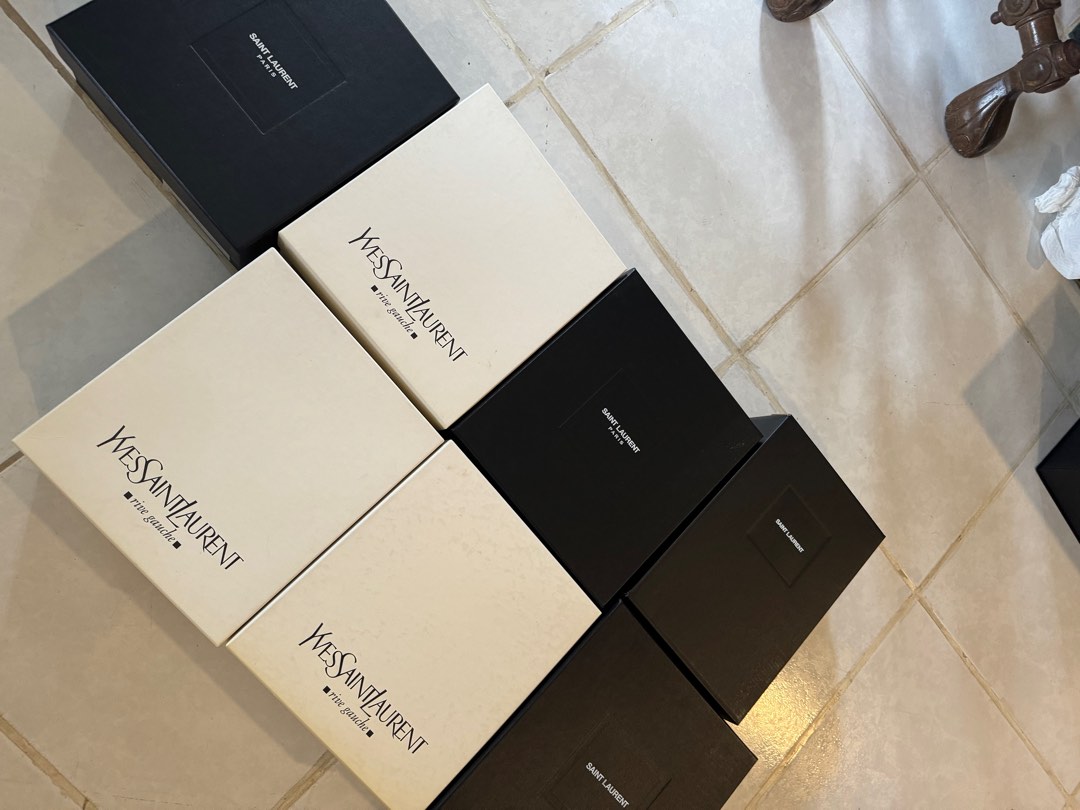 YSL Shoe Boxes Take All, Luxury, Sneakers & Footwear on Carousell