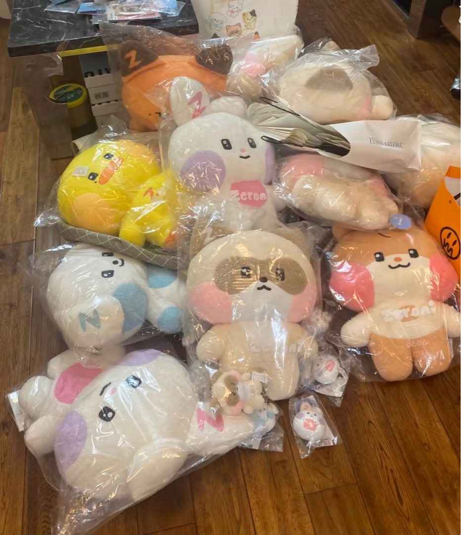 ZEROBASEONE ZB1 X LINE FRIENDS PLUSH DOLL KEYCHAIN, Hobbies & Toys ...