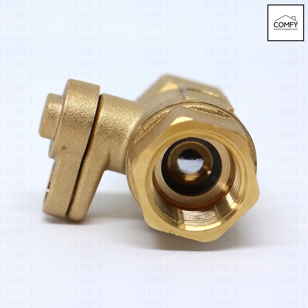 1/2" Lockable Brass Body Heavy Duty Ball Valve With Lock wing Water ...