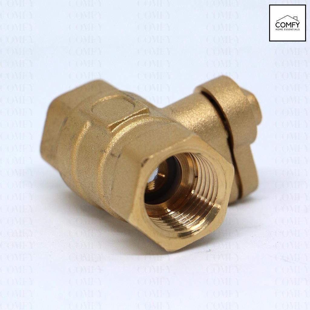 1/2" Lockable Brass Body Heavy Duty Ball Valve With Lock wing Water ...