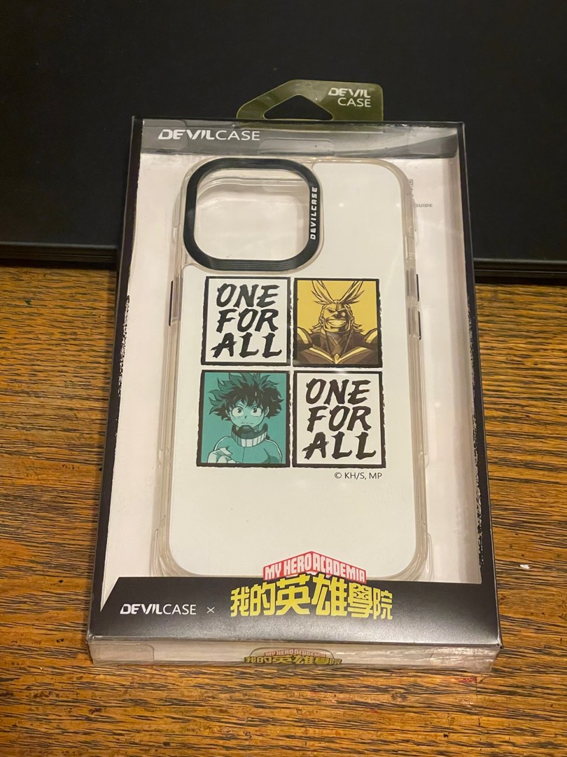 我英 Iphone 13 case 我的英雄學院 x devil case 正版 絕版 All might x 綠谷, 手提電話, 電話及其他裝置配件, 手機套及手機殻 - Carousell