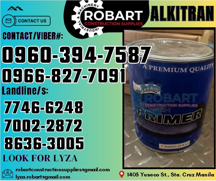 Alkitran Bitumen Primer, Commercial & Industrial, Construction Tools ...