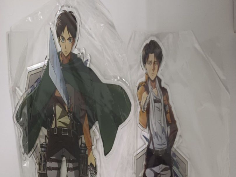 Attack on Titan Levi Eren Big Standee, Hobbies & Toys, Collectibles ...