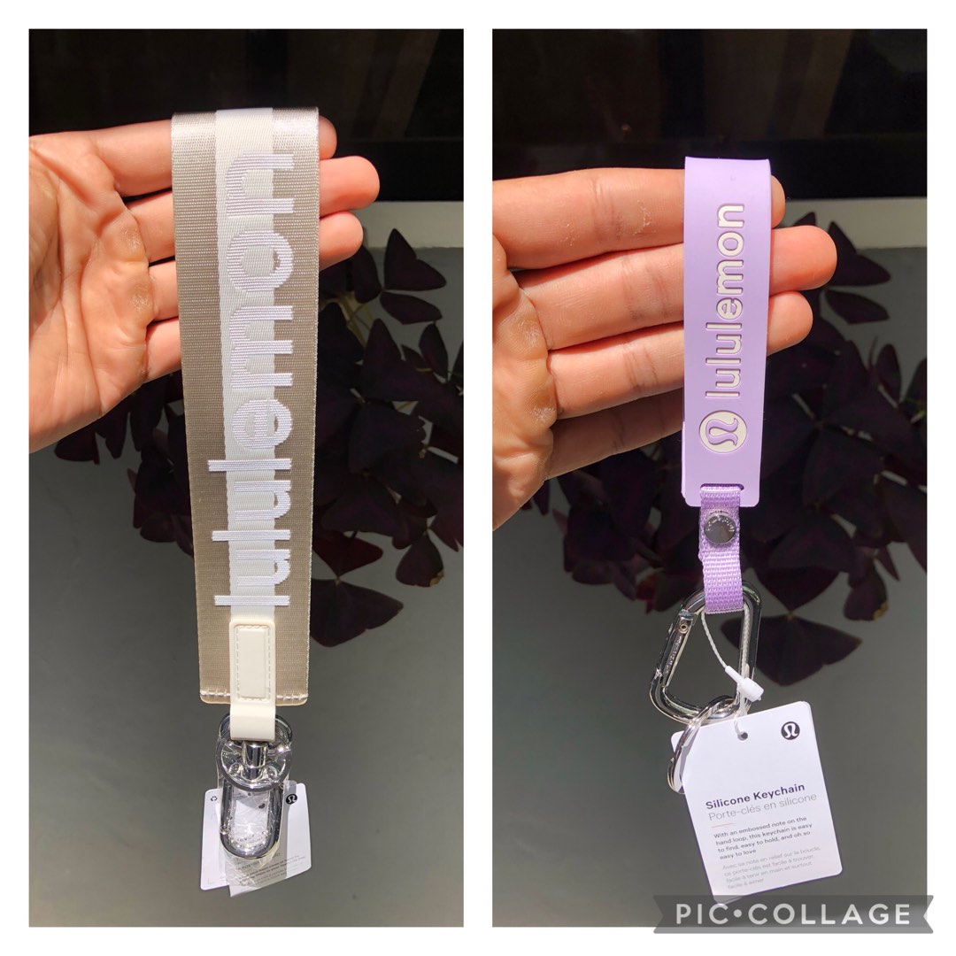 Authentic LULULEMON Never Lost Keychain Wordmark & Silicone Keychain ...