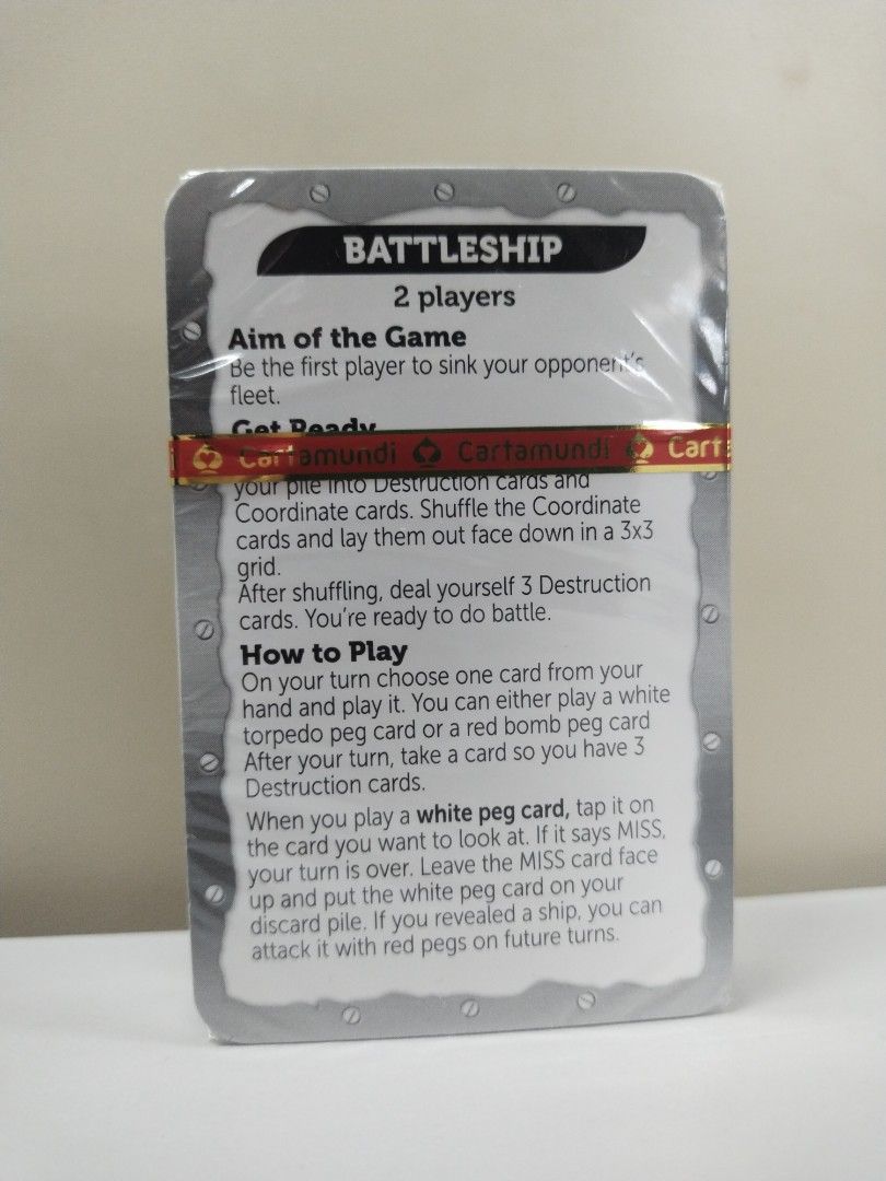 Battleship Hasbro Gaming Cards/Cartamundi /Morrisons - Retro, Hobbies ...
